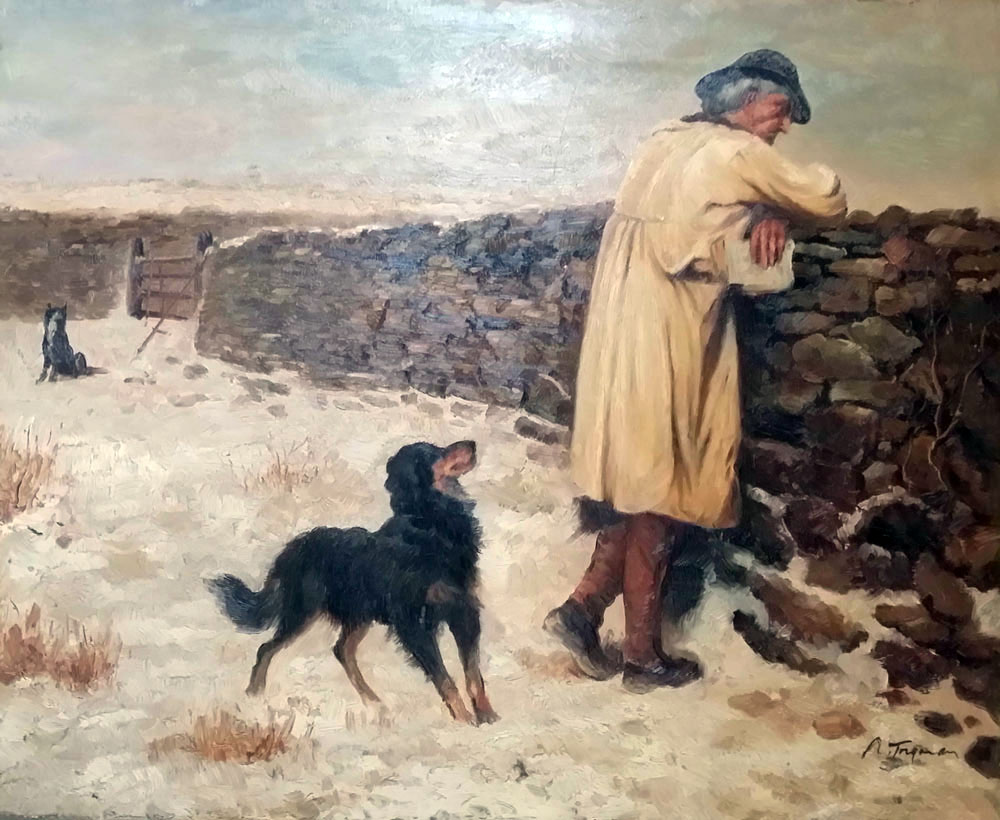 Peintres sans frontière scène de vie /50cm x 61cm /1444-T2